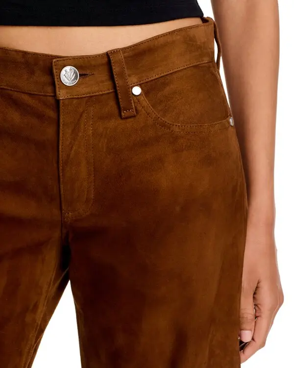Rag & Bone Saige Suede Wide Leg Jeans