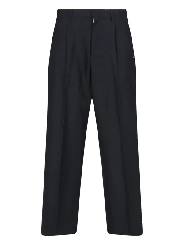 Our Legacy Horn-button Panama Wool Trousers - Black