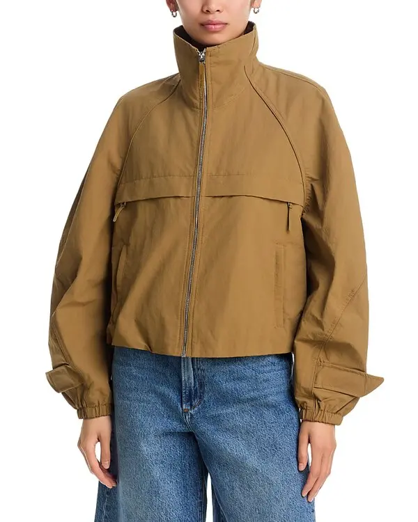 Acne Studios Nylon Logo Jacket - Dark Khaki