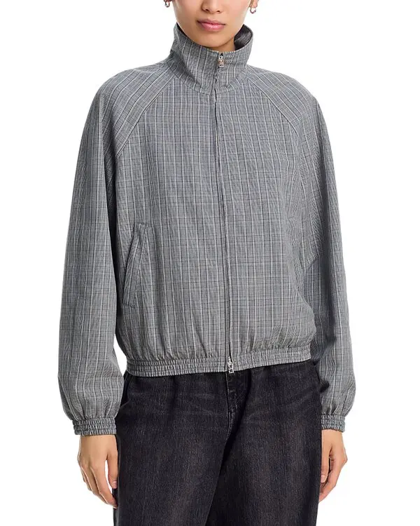 Acne Studios Plaid Bomber Jacket - Multi Grey