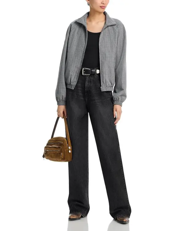 Acne Studios Plaid Bomber Jacket