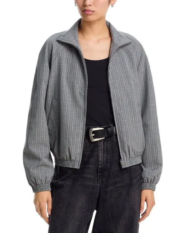 Acne Studios Plaid Bomber Jacket