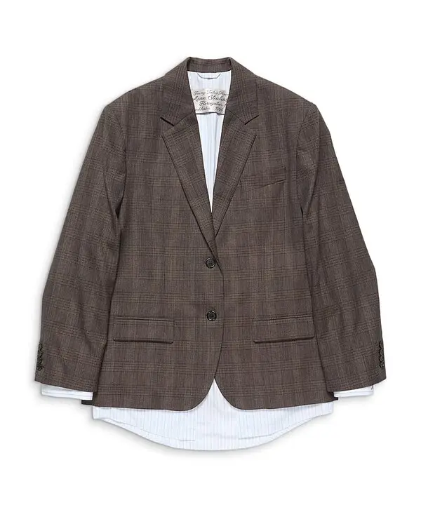 Acne Studios Mixed Media Blazer