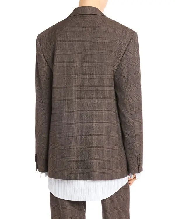 Acne Studios Mixed Media Single-breasted Blazer
