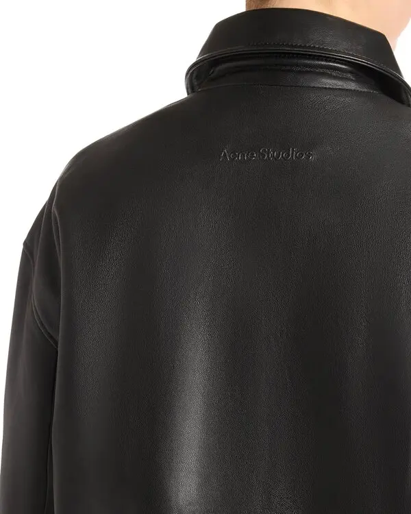 Acne Studios Cropped Leather Jacket