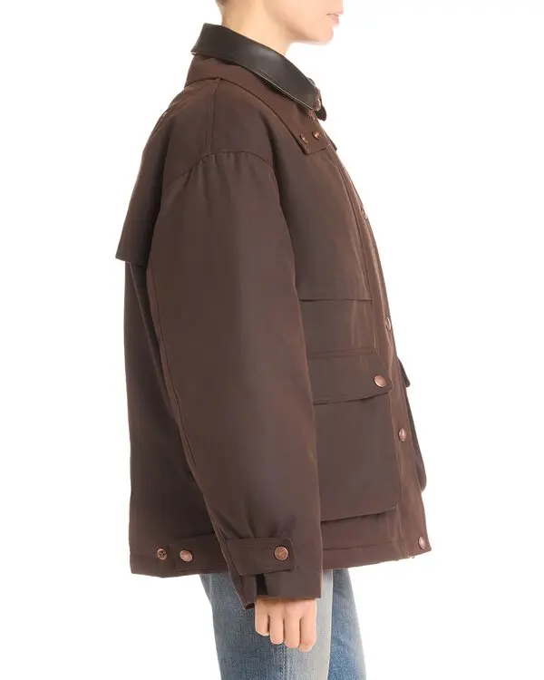 Acne Studios Leather Trim Field Jacket