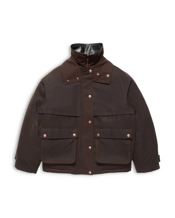 Acne Studios Leather Trim Field Jacket