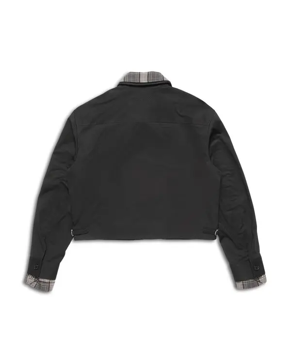 Acne Studios Check Trim Cotton Jacket