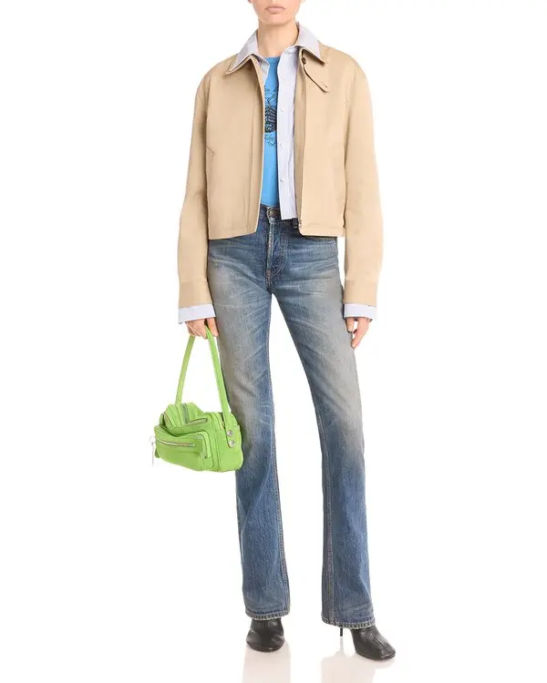 Acne Studios Layered Cotton Jacket - Pale Beige
