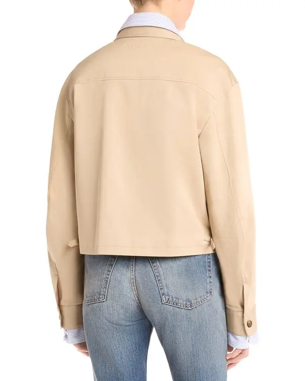Acne Studios Layered Cotton Jacket - Pale Beige
