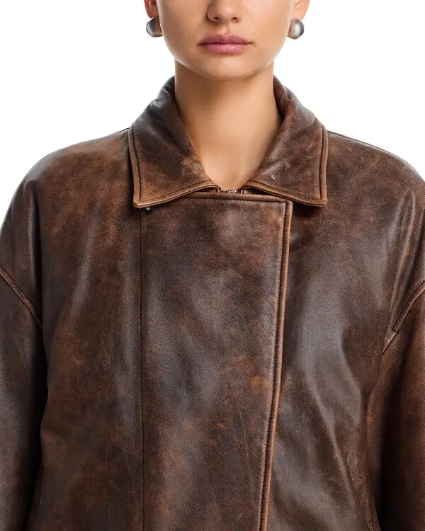 R13 Leather Bomber Jacket