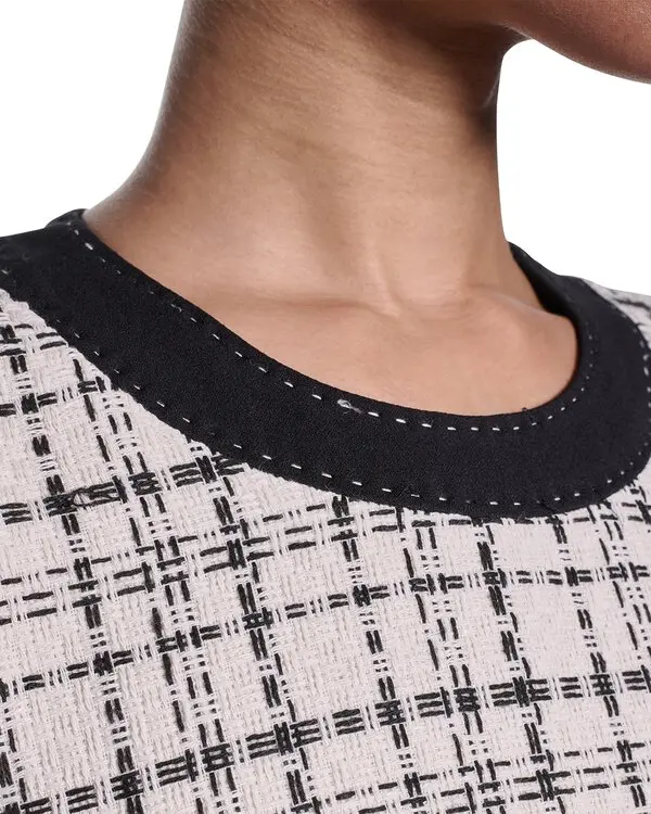 Karl Lagerfeld Paris Sleeveless Tweed Shift Dress