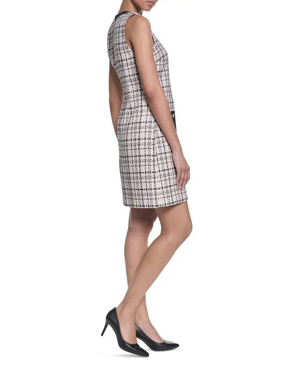 Karl Lagerfeld Paris Sleeveless Tweed Shift Dress