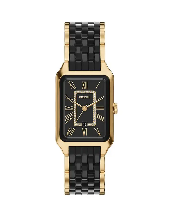 Fossil Raquel Watch, 26mm X 40mm - Black/two-tone