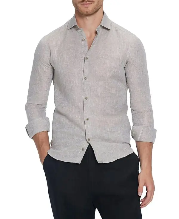 MOEVA James Linen Shirt - Grey