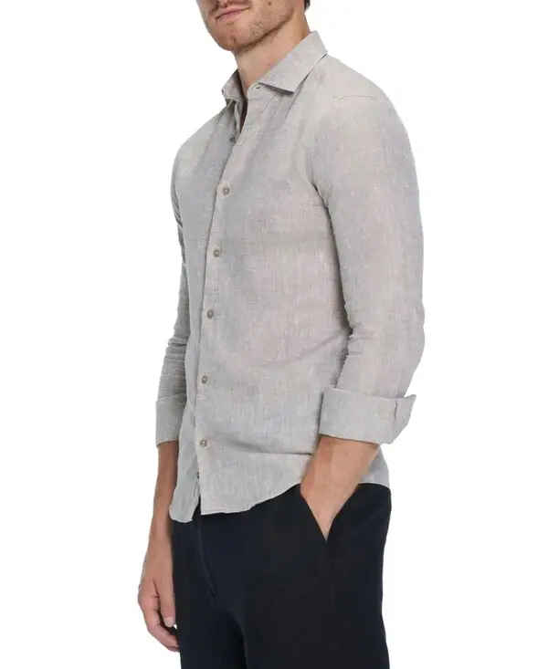 MOEVA James Linen Shirt - Grey