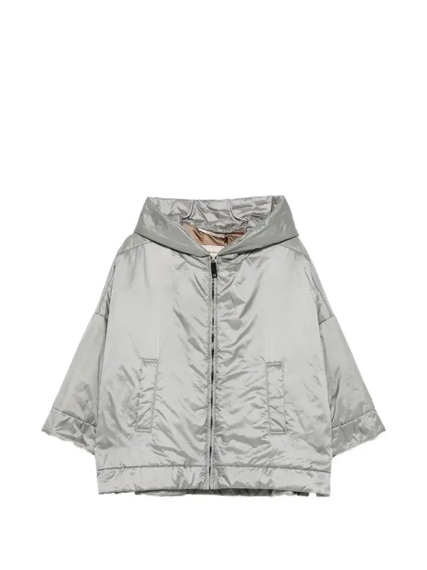 Max Mara Nylon Padded Blouson Jacket - Grey