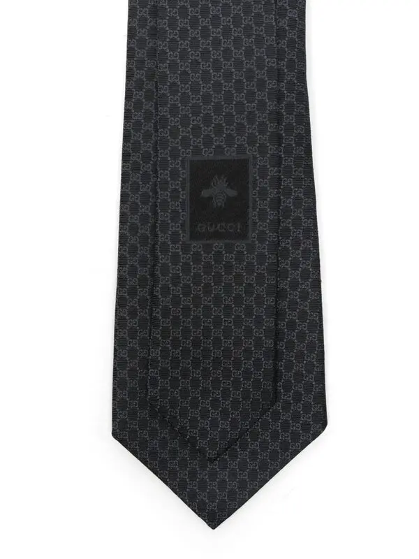 Gucci Gg Jacquard Silk Tie