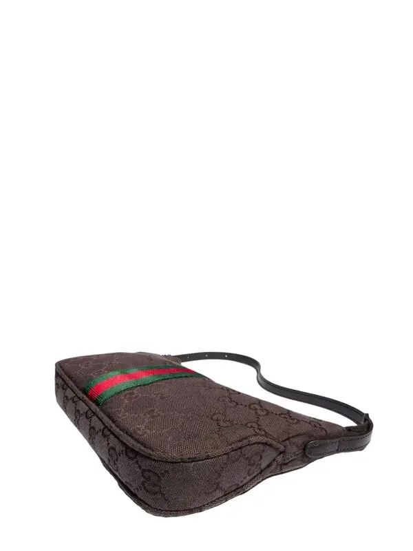 Gucci Small Lunetta Shoulder Bag With Signature Stripe