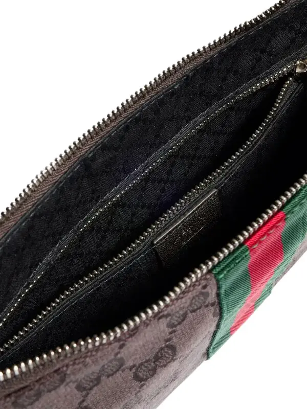 Gucci Small Lunetta Shoulder Bag With Signature Stripe