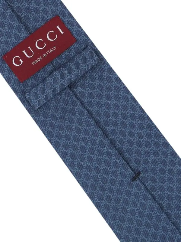 Gucci Gg Jacquard Silk Neck Tie