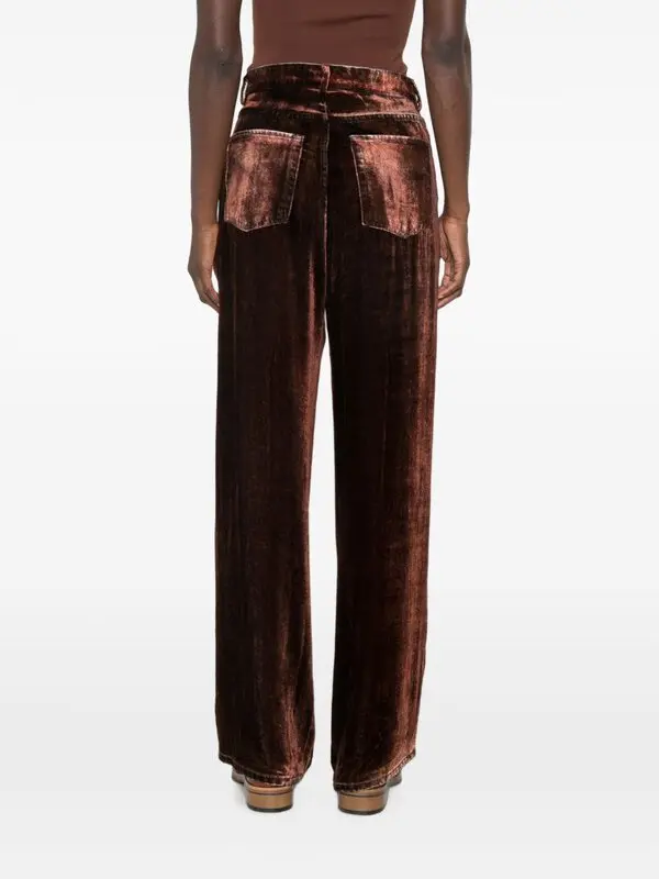 PIERRE-LOUIS MASCIA Velvet Wide-leg Trousers