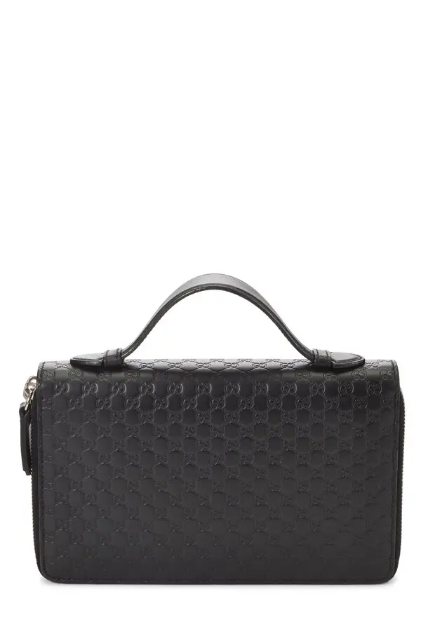 Gucci Microssima Zip Travel Organizer - Black