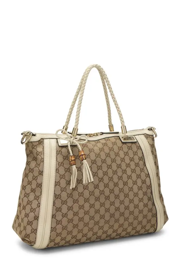 Gucci Cream Original Gg Bella Tote