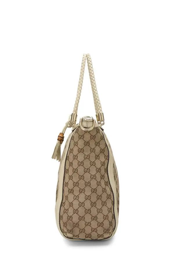 Gucci Cream Original Gg Bella Tote