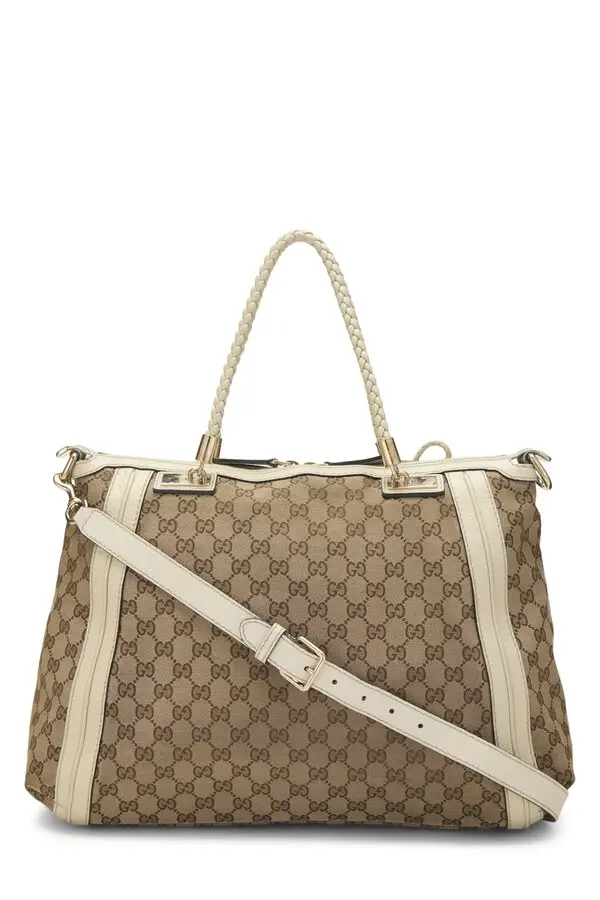 Gucci Cream Original Gg Bella Tote