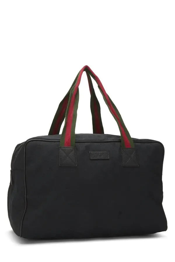 Gucci Gg Canvas Soft Web Carry On Duffle