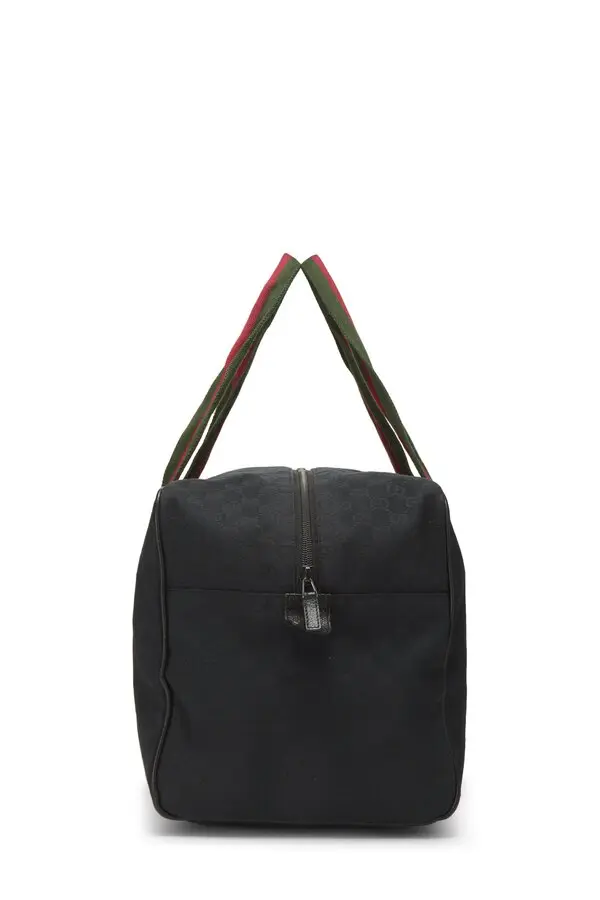 Gucci Gg Canvas Soft Web Carry On Duffle