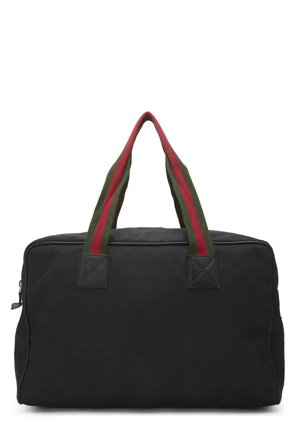 Gucci Gg Canvas Soft Web Carry On Duffle