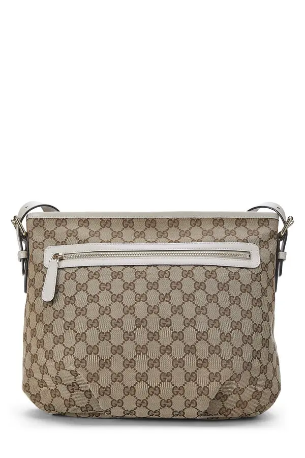 Gucci Original Gg Zip Pocket Crossbody - White