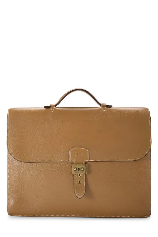 Hermès Courchevel Sac A Dépêches 38 - Natural