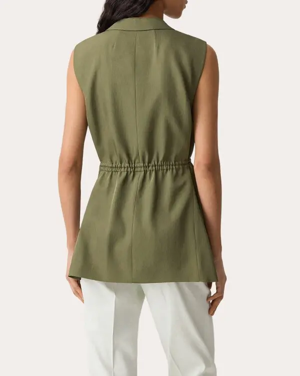 Theory Washed Twill Vented Vest