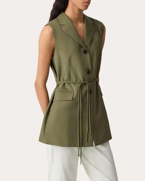 Theory Washed Twill Vented Vest