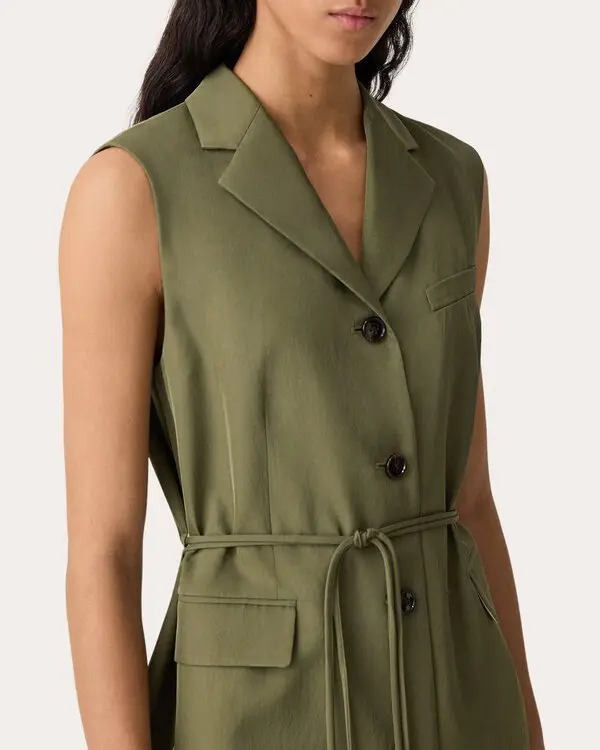 Theory Washed Twill Vented Vest