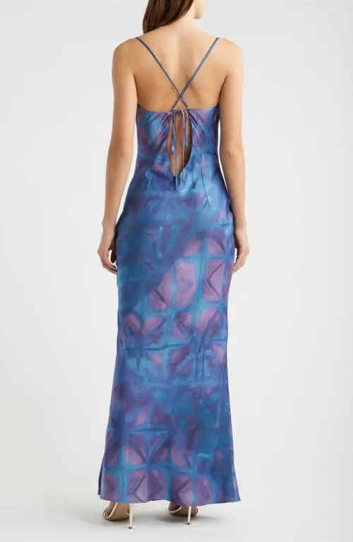 Lulus Bronte Cowl Neck Maxi Dress
