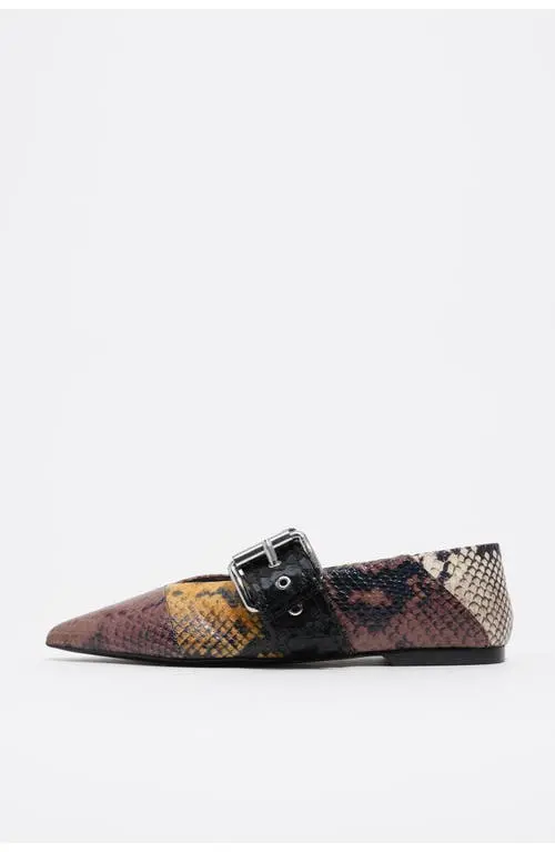 Bimba Y Lola Belt Ballerina - Brown