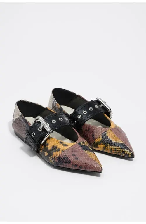 Bimba Y Lola Belt Ballerina Flats