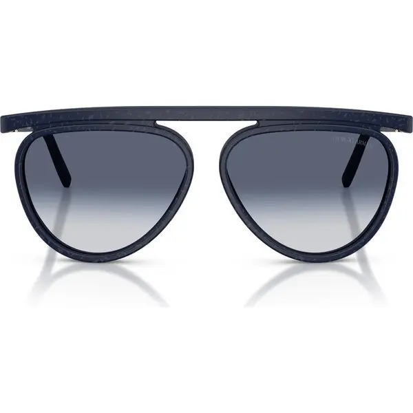 ARMANI Pilot Sunglasses - Matte Blue/grey Gradient