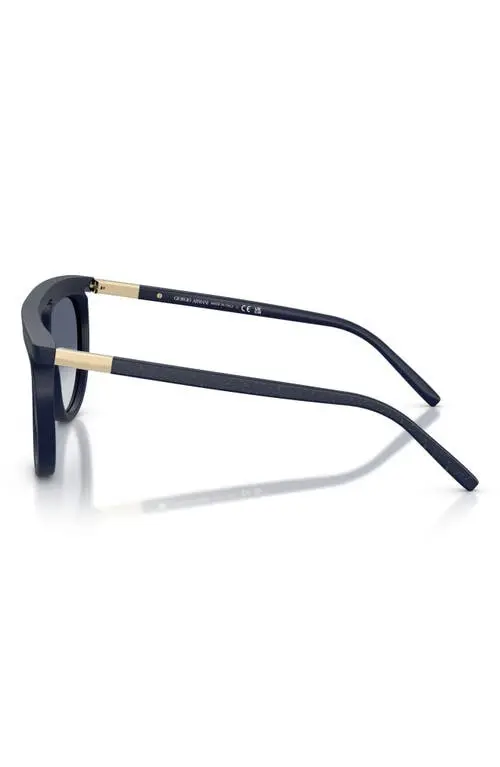 ARMANI Pilot Sunglasses - Matte Blue/grey Gradient
