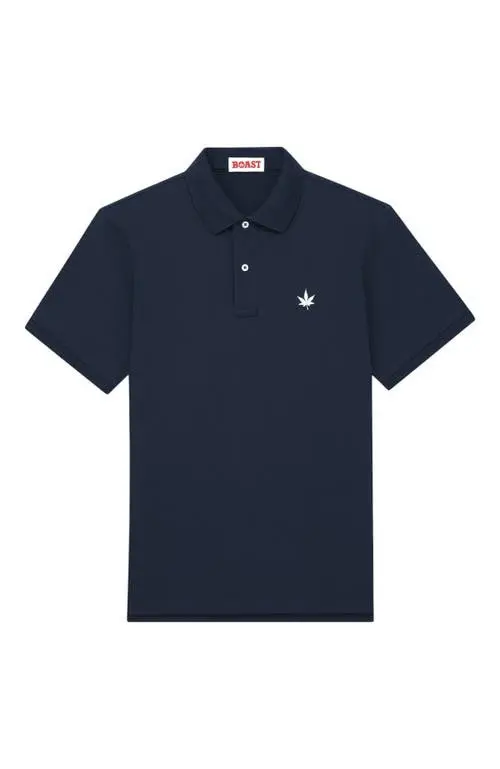 Boast 1983 Classic Pique Polo - Navy Red