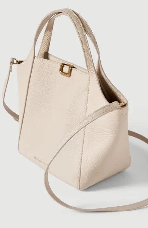 Brunello Cucinelli Sartorial Small Bucket Bag In Soft Grained Leather