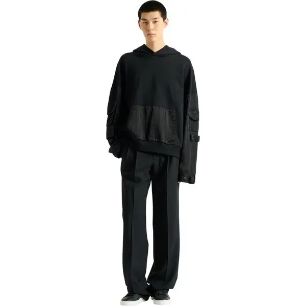 Balmain Vintage Utility Hoodie - Black