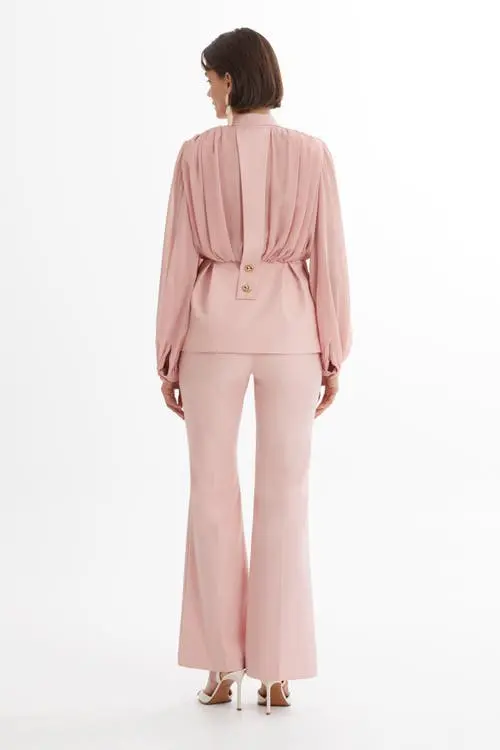 GIZIA V-neck Suit Set