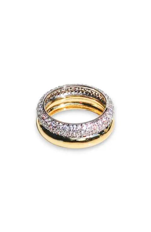 NATIVE GEM Double Donut Ring - Gold