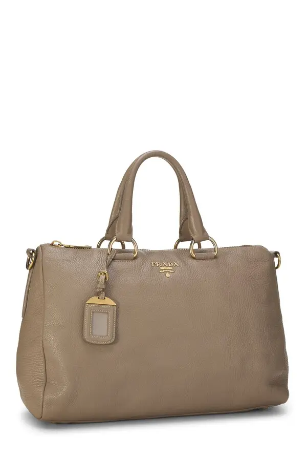 Prada Vitello Daino Boston Bag