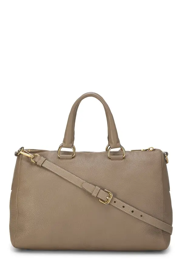 Prada Vitello Daino Boston Bag